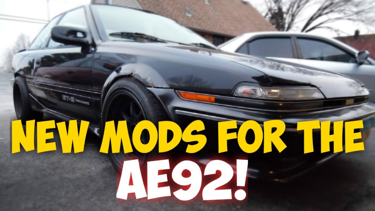 New modifications to the Ae92! + Painted Engine Bay! - YouTube