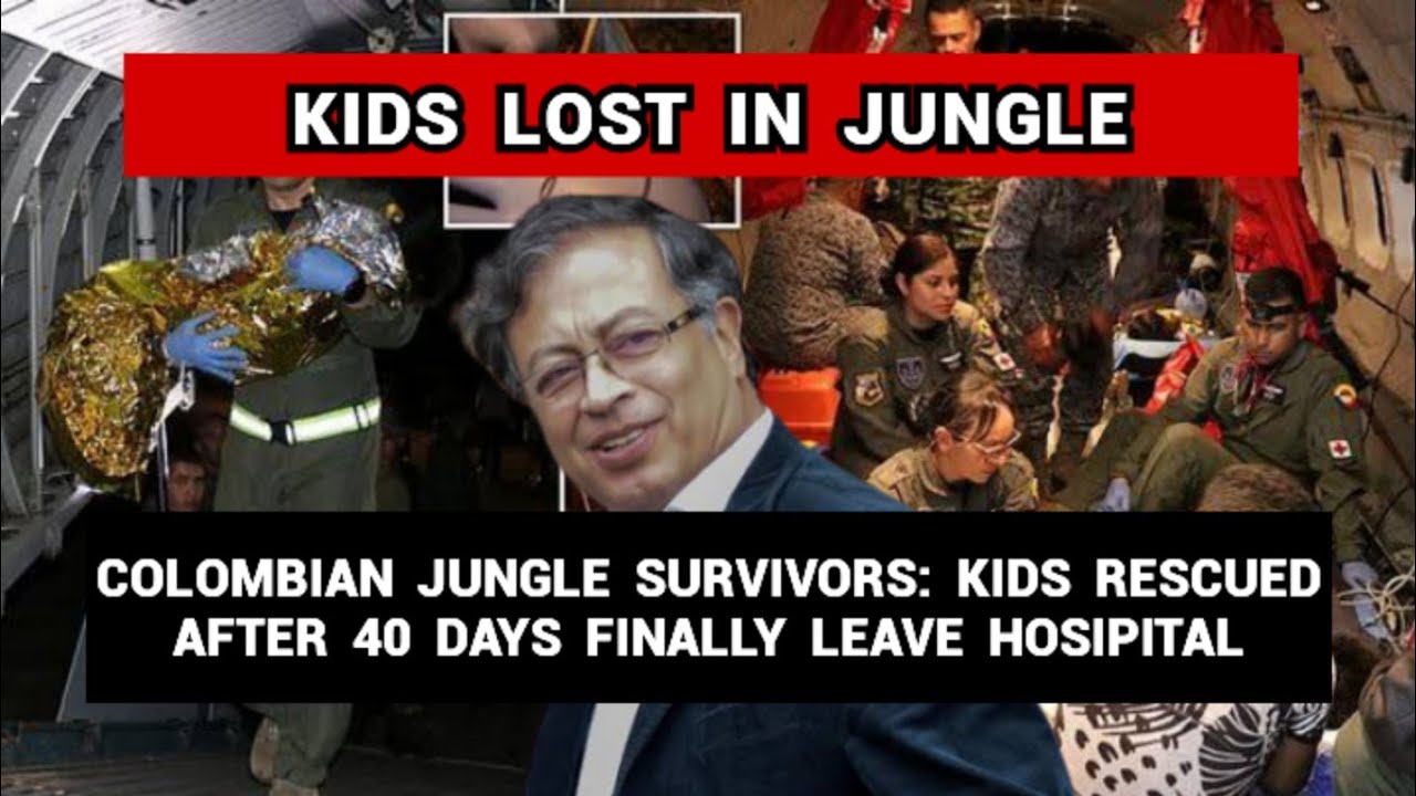 Colombian jungle survivors: Kids rescued after 40 days finally leave ...