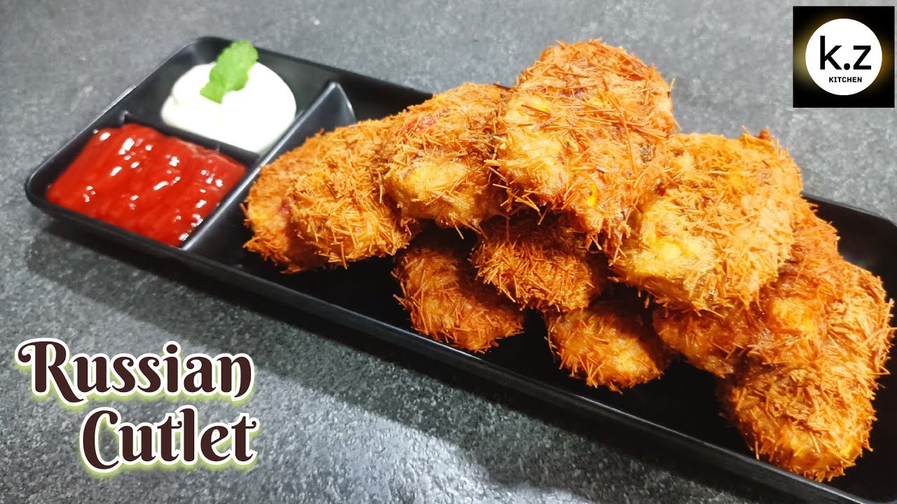 Russian Cutlet Recipe | रसियन कटलेट रेसिपी | By k.z kitchen - YouTube