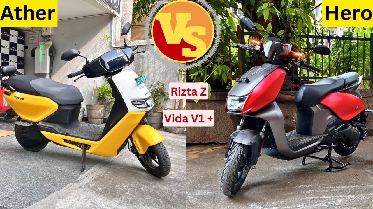 Ather Rizta Vs Hero Vida V1 Plus Best Electric Scooter Price Features ...