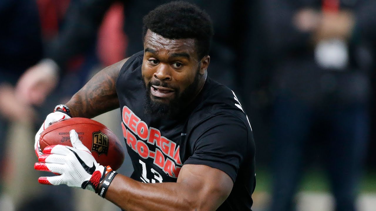 Elijah Holyfield after his Pro Day - YouTube