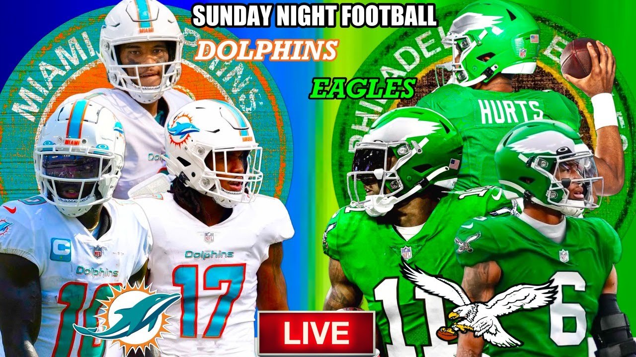 🏈 Dolphins VS Eagles | ULTIMATE Live Stream Reactions | Sunday Night ...