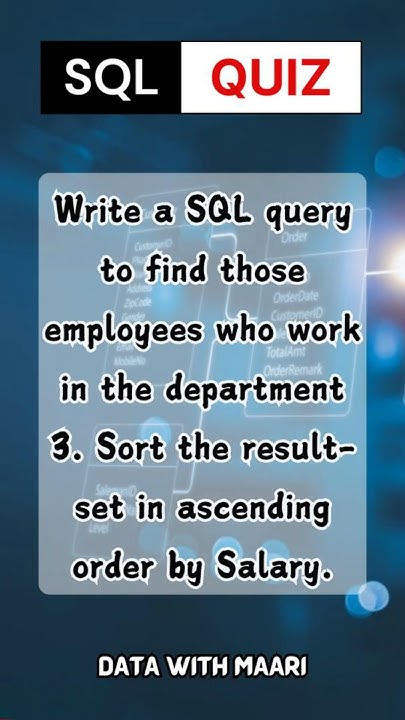 Where Clause in SQL | SQL tutorial | SQL tutorial for beginners | #sql #database #sqlserver # ...