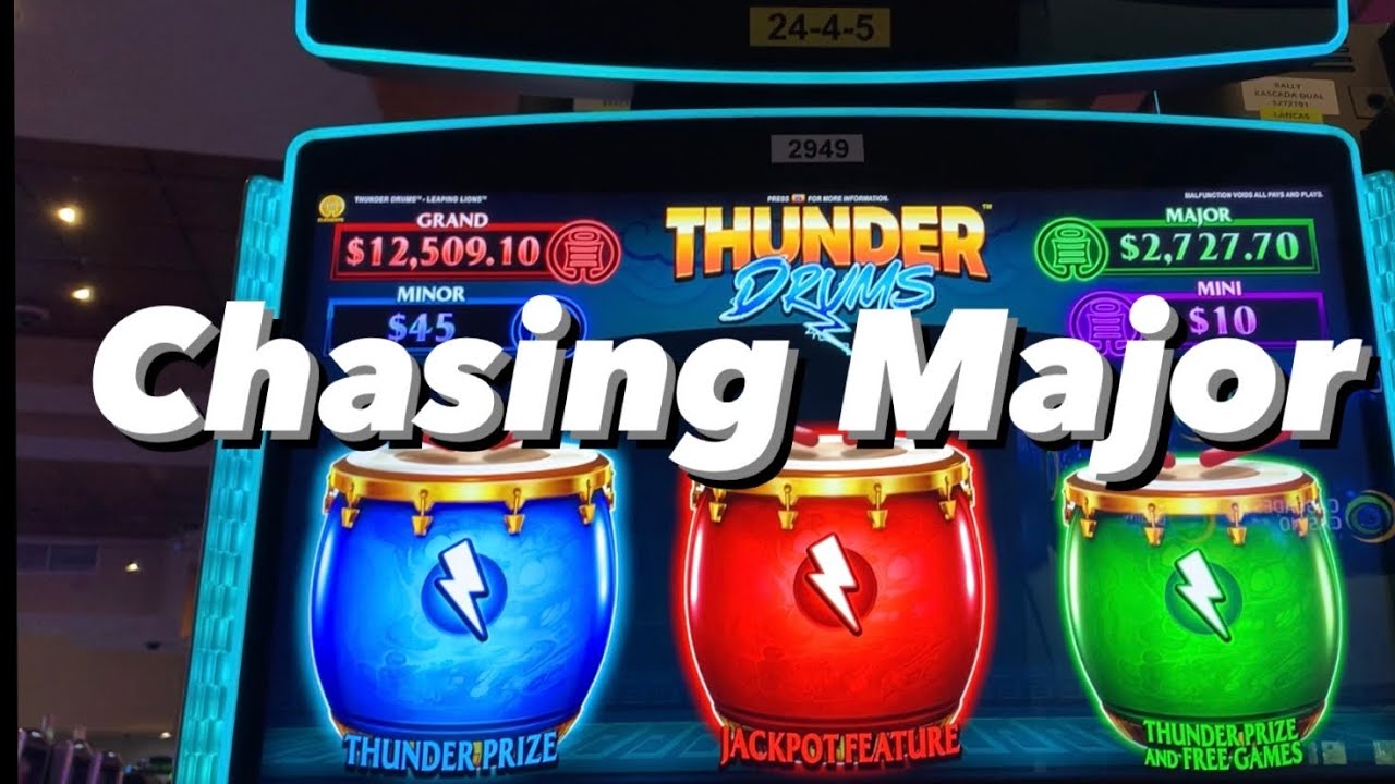 Chasing Major on Thunder Drums Slot Machine #casino #slots - YouTube