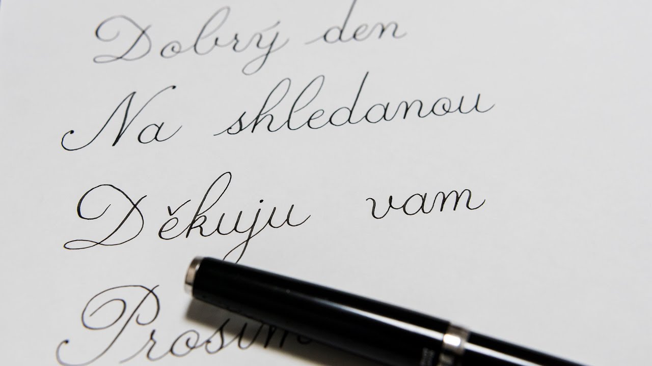 Czech Calligraphy Fountain pen - YouTube