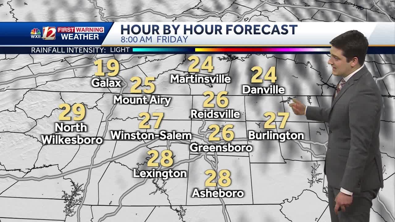 Snow, ice impacts hour-by-hour forecast - YouTube