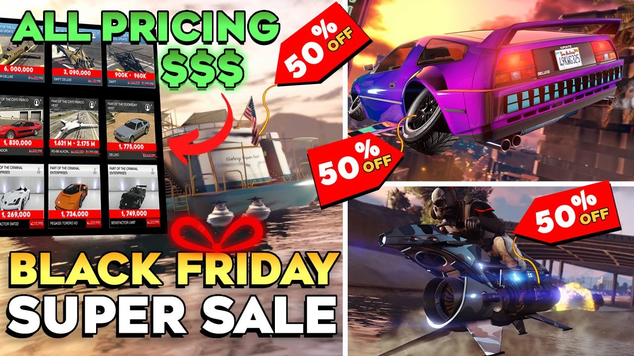 GTA 5 Online BLACK FRIDAY SALES With All Pricing (BIGGEST DISCOUNTS ...