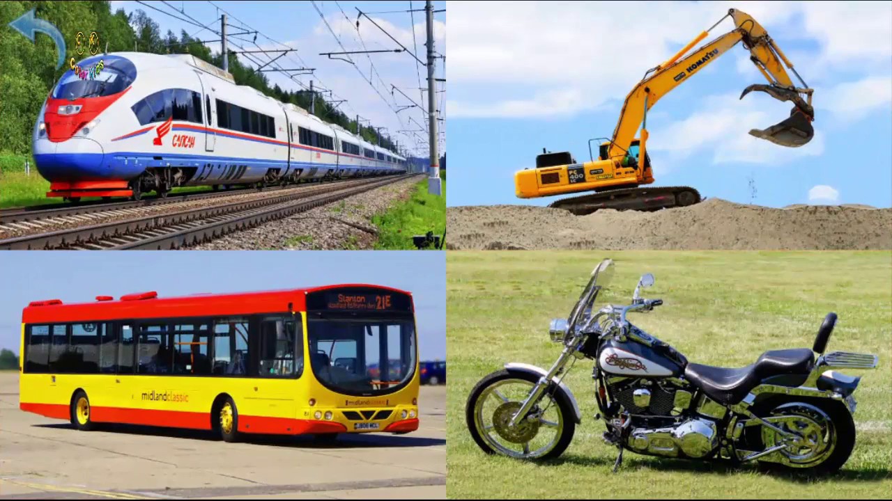Transportation Vehicles For Kid || Learn Vehicles Names And Sounds ...