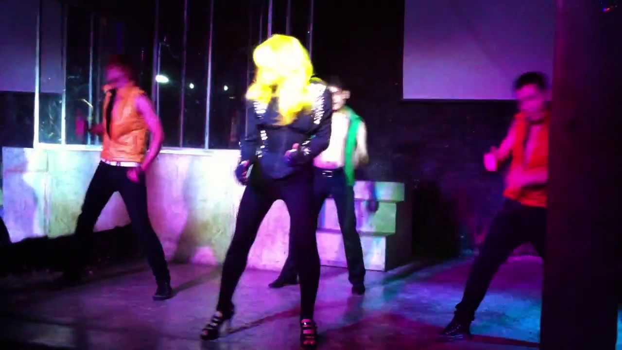 Lady GaGa Telephone Drag Queen Show Live Kiss Phuket - YouTube