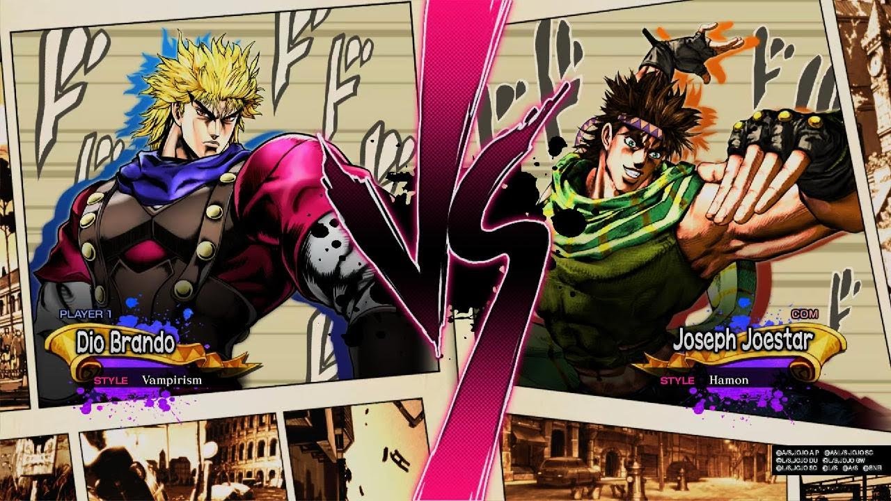JoJo's Bizarre Adventure: Dio Brando VS (Young) Joseph Joestar ...