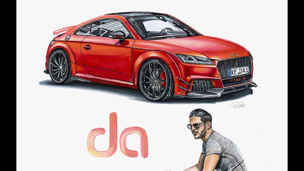 DANIEL ABT AUDI TT RS-R DRAWING - YouTube