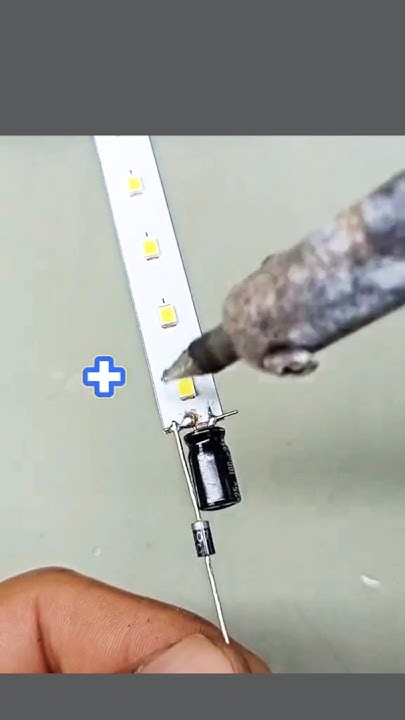 Cara membuat tahanan lampu led #fedshorts #shots - YouTube