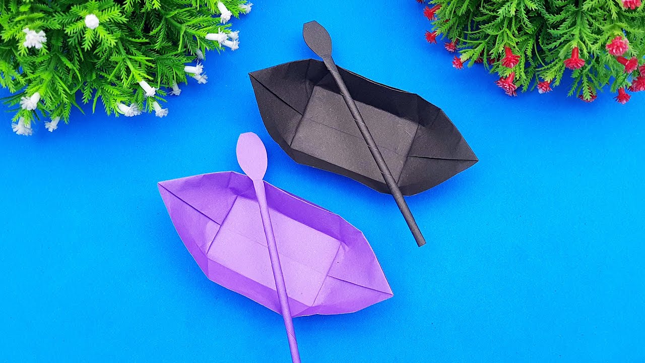 DIY Easy Paper Speed Boat Tutorial | How To Make a Paper Boat Making ...