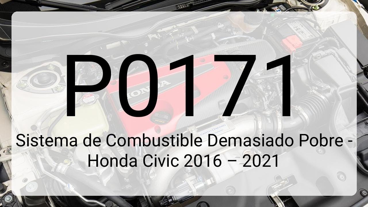 Honda Dtc P0171