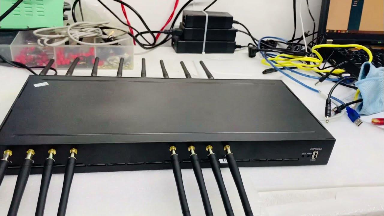 LTE 4G Multi IP Proxy Gateway 8 Port SIM WIFI Router SMS Gateway to Use Mobile SIMs Internet ...