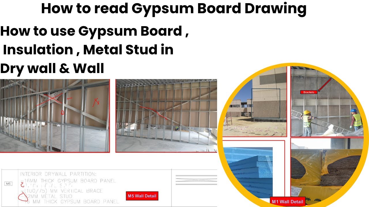 Gypsum Board Drywall Drawing Reading How to read Gypsum Board drawing ...