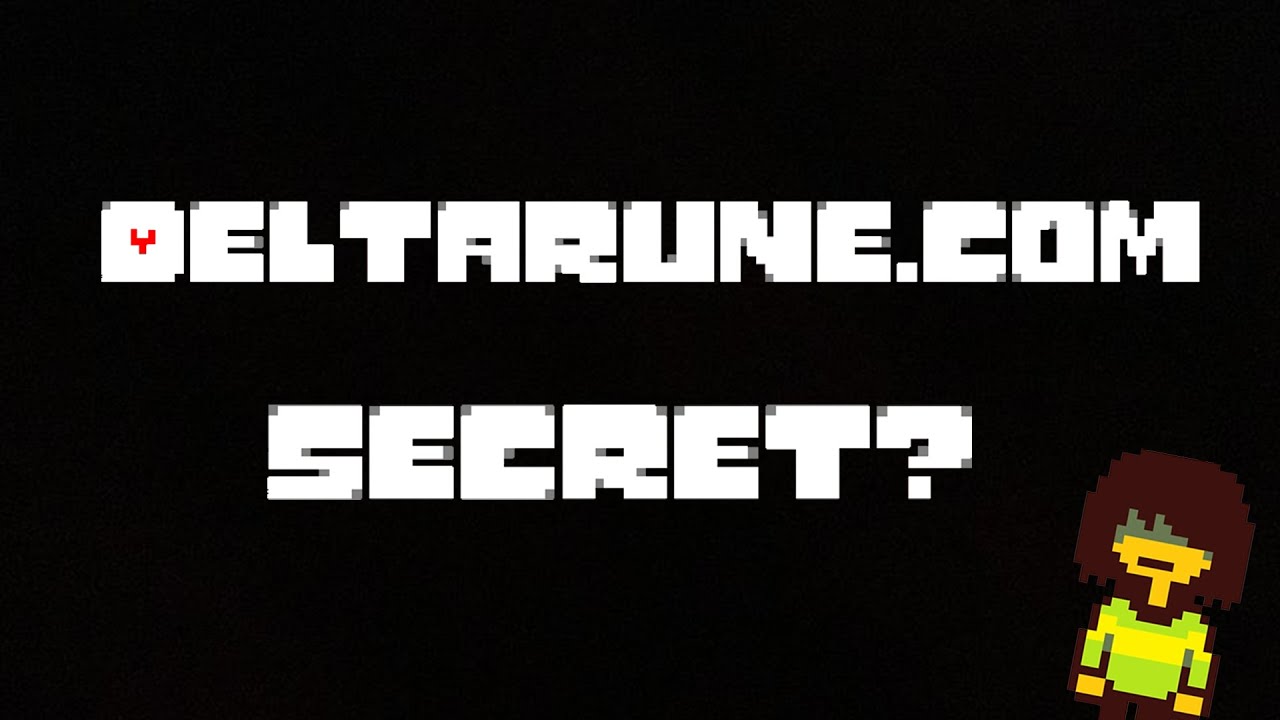 A Secret In The Deltarune Website? - YouTube