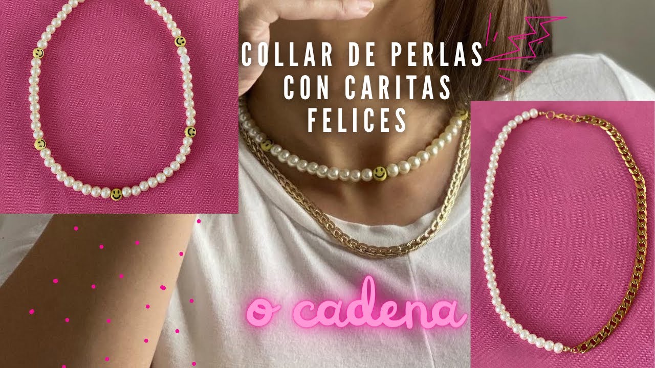 Como hacer collares aesthetic💗 - YouTube