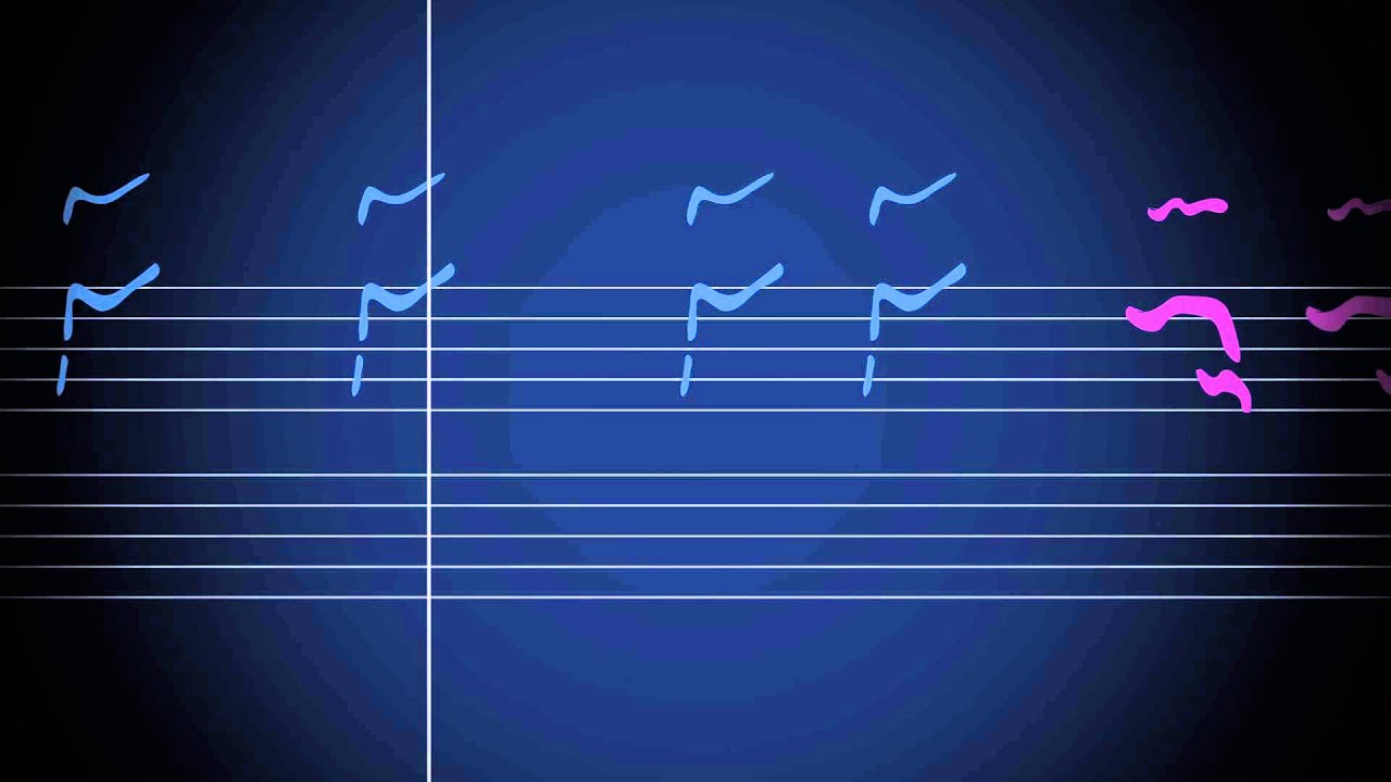 Animation sketch for whale song graphic notation system (2) - YouTube