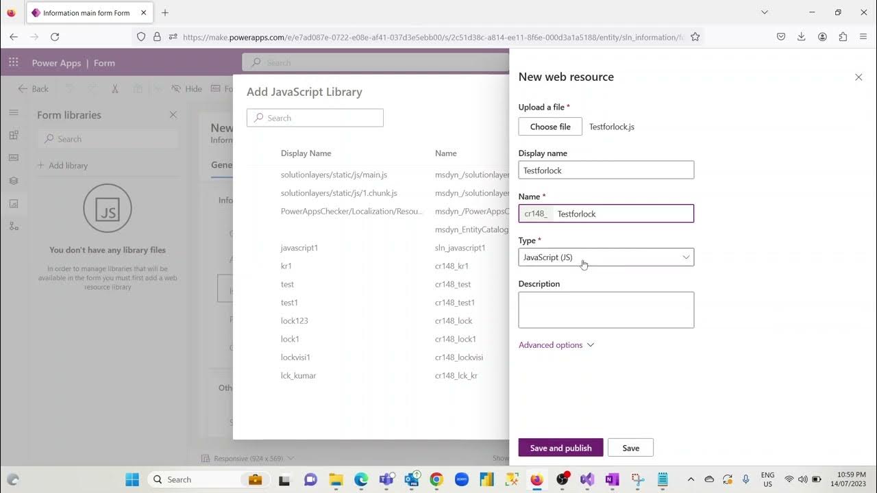 Use JavaScript In Model Driven Apps | Hide and Lock Field and Sections| Part 4 Model Driven App ...