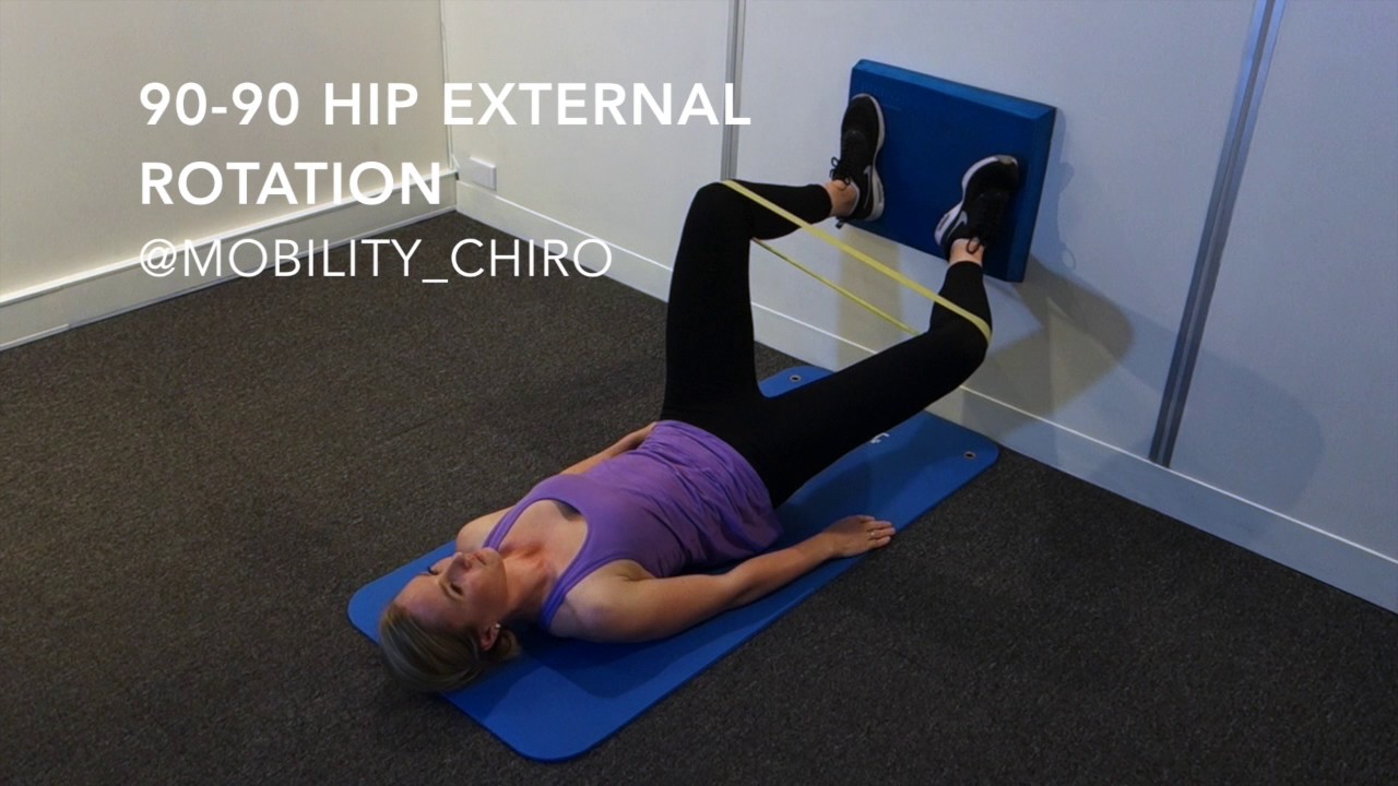 90 90 Hip External Rotation - YouTube