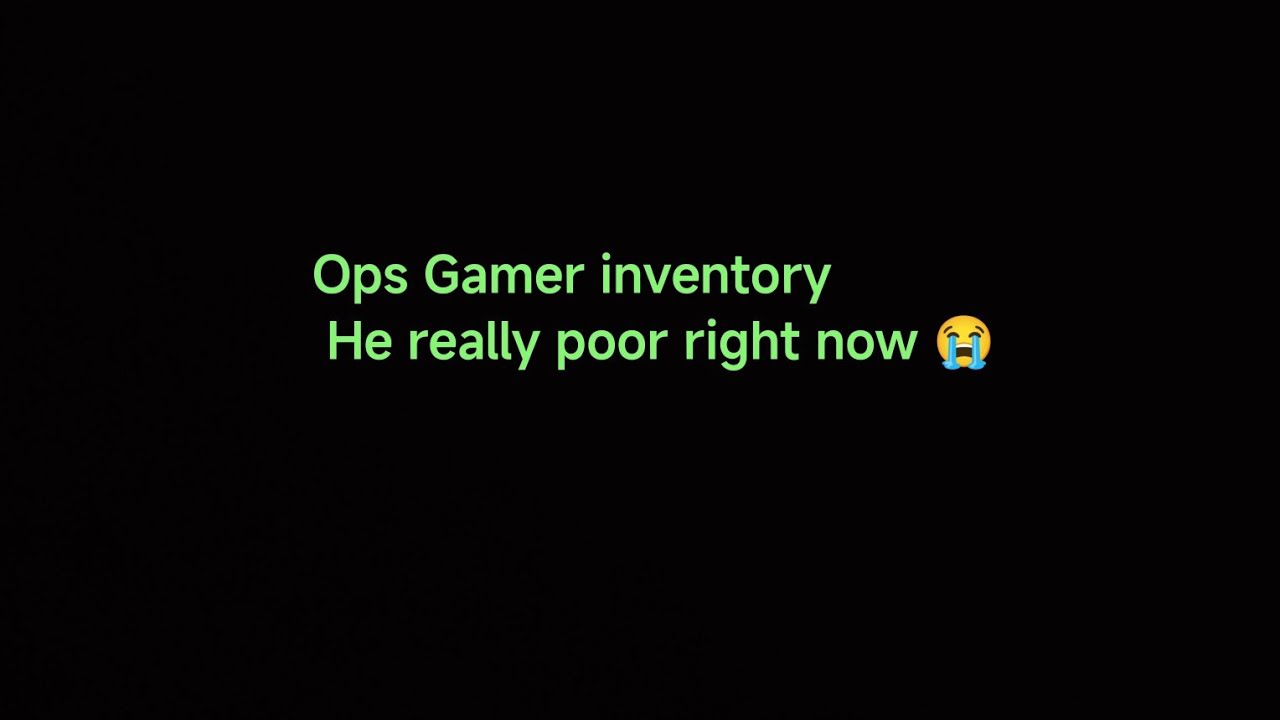 Ops Gamer inventory :) Roblox stk - YouTube