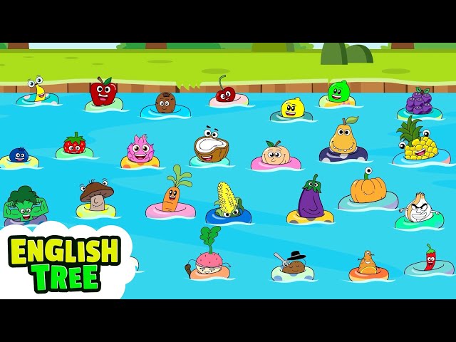 Fruit Bubbles +More Food & Colors Songs | English Tree - Videos For Kids