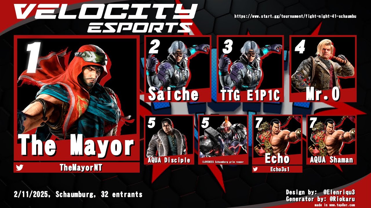 Velocity Esports ~ Schaumburg, IL ~ Fight Night #41 ~ Tekken 8 Top 8 ...