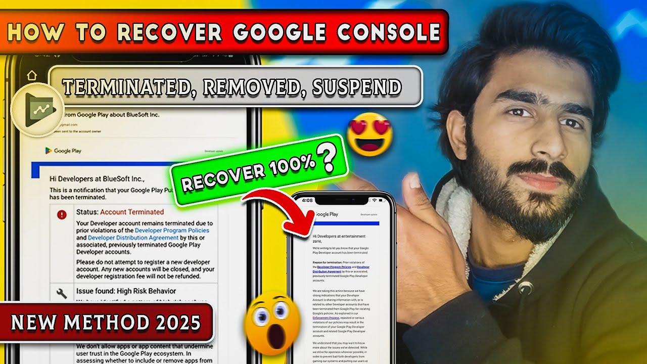 How to Recover Google play console Account | How to Recover Terminated ...