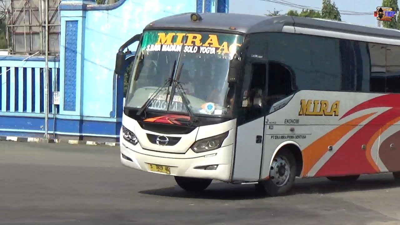 BUS MIRA EKONOMI CLASS BODY DISCOVERY TRAYEK SURABAYA JOGJA - YouTube