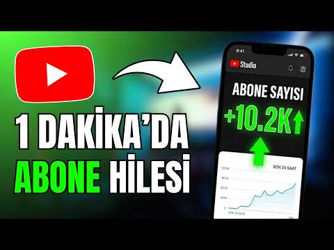 ÜCRETSİZ 1 DAKİKADA 10K ABONE | YOUTUBE ABONE HİLESİ 2026