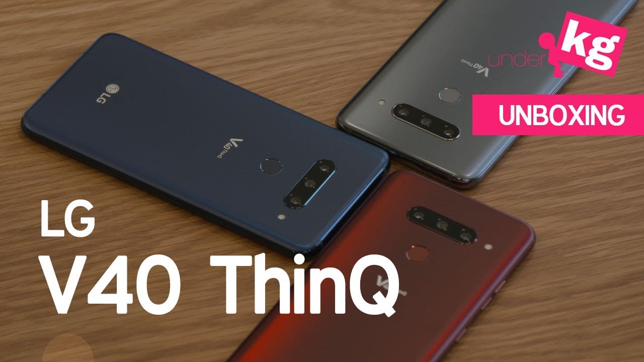 Unboxing All Three Colors of LG V40 ThinQ! [4K] - YouTube