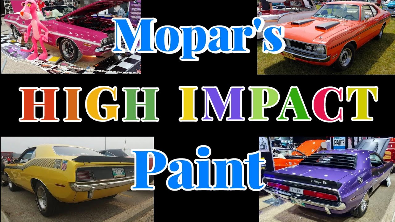 Mopar's High Performance/High Impact Paint 1969-1973 - YouTube