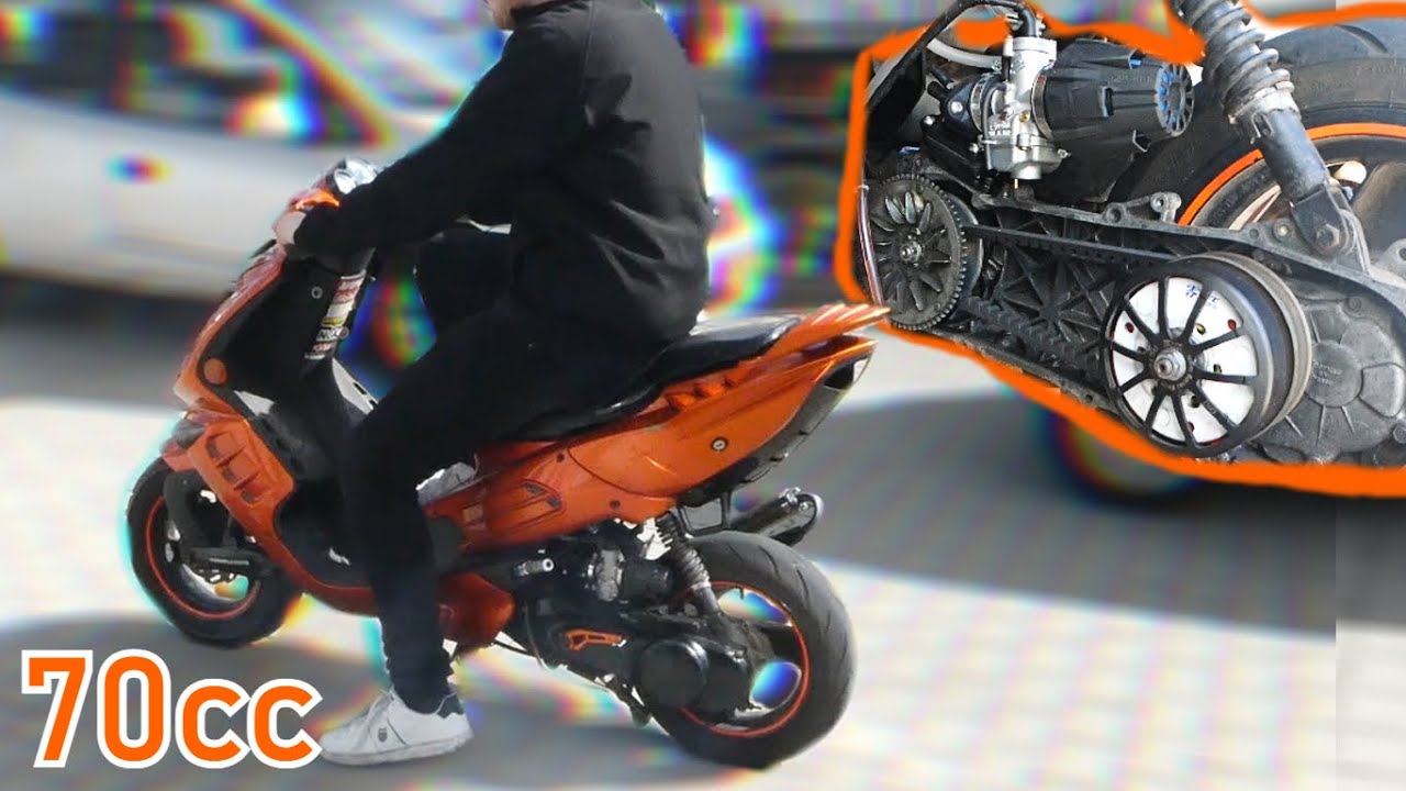 Dikke 70cc Scooter Afstellen ofzo - YouTube