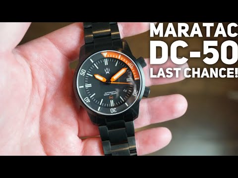 Maratac DC 50 Dual Crown 500M Dive Watch + Titanium Compass Review ...