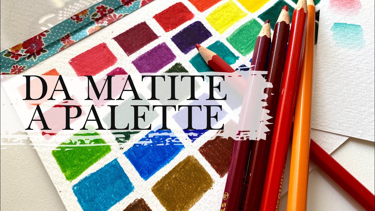 DIPINGERE AD ACQUERELLO:Come TRASFORMO LE MATITE ACQUERELLABILI IN UNA ...