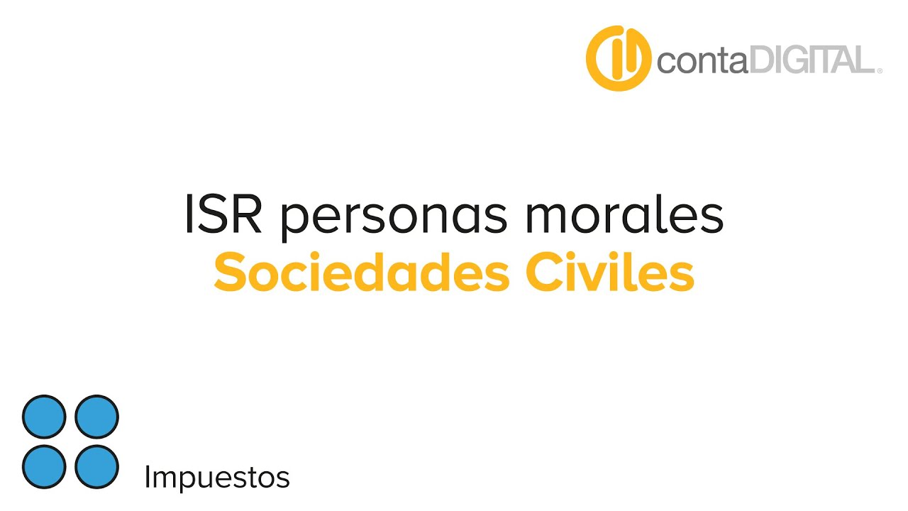 ISR Sociedades Civiles - YouTube