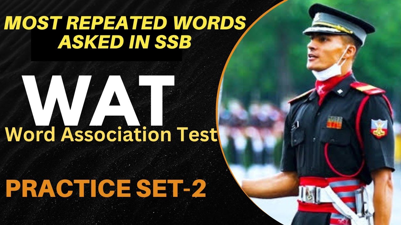 Word Association Test Practice Set-2 | WAT practice | SSB Interview ...