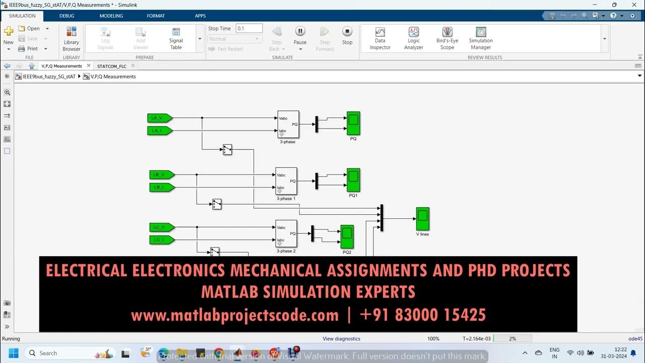 Fuzzy logic controller based STATCOM with Synchronous generator - YouTube