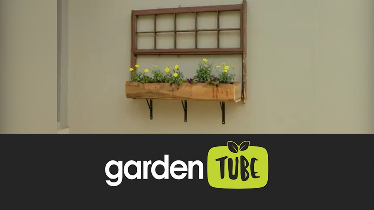 DIY Window Frame Planter - YouTube