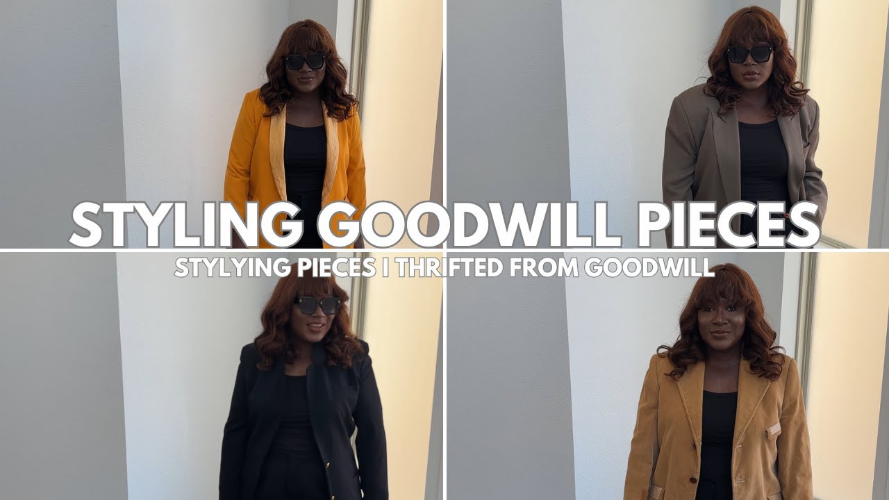 GOODWILL STYLE | THRIFTING GOODWILL PIECES | AFFORDABLE FASHION - YouTube