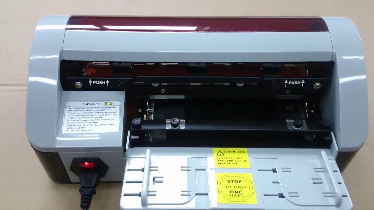 Нарезчик визиток /фотографий Bulros F-25 - YouTube