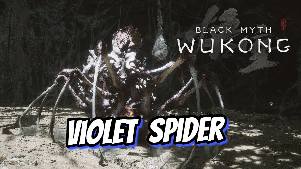Violet Spider [Spider Spirit] | Boss Fight | Black Myth: Wukong #blackmyth # ...