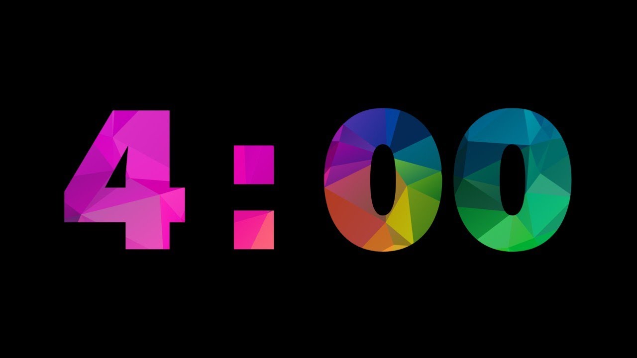 Geometric Countdown Timer | 4:00 - YouTube