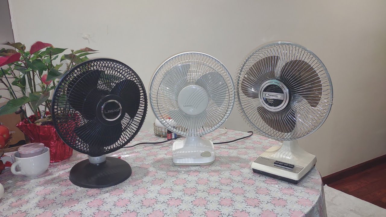 3 Generations of Lasko Table fans - YouTube