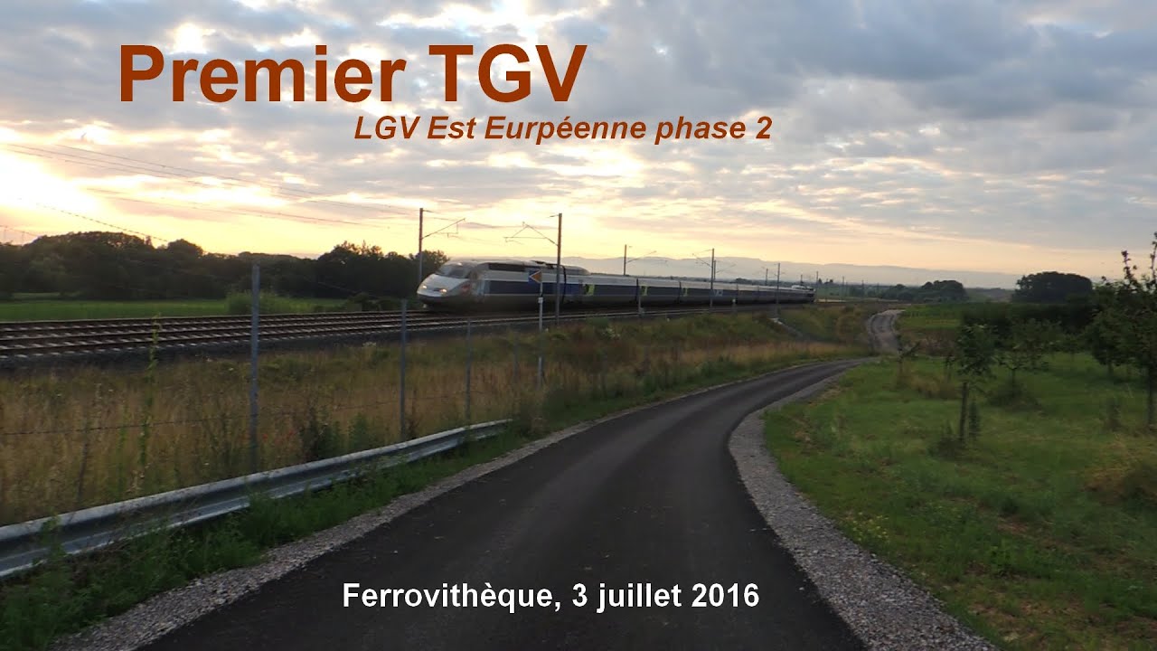 Premier TGV commercial LGV EE Phase 2 ! - YouTube