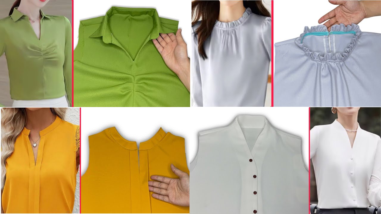 [4] Sewing Techniques for Sewing Neck Design | Different Neck Designs ...