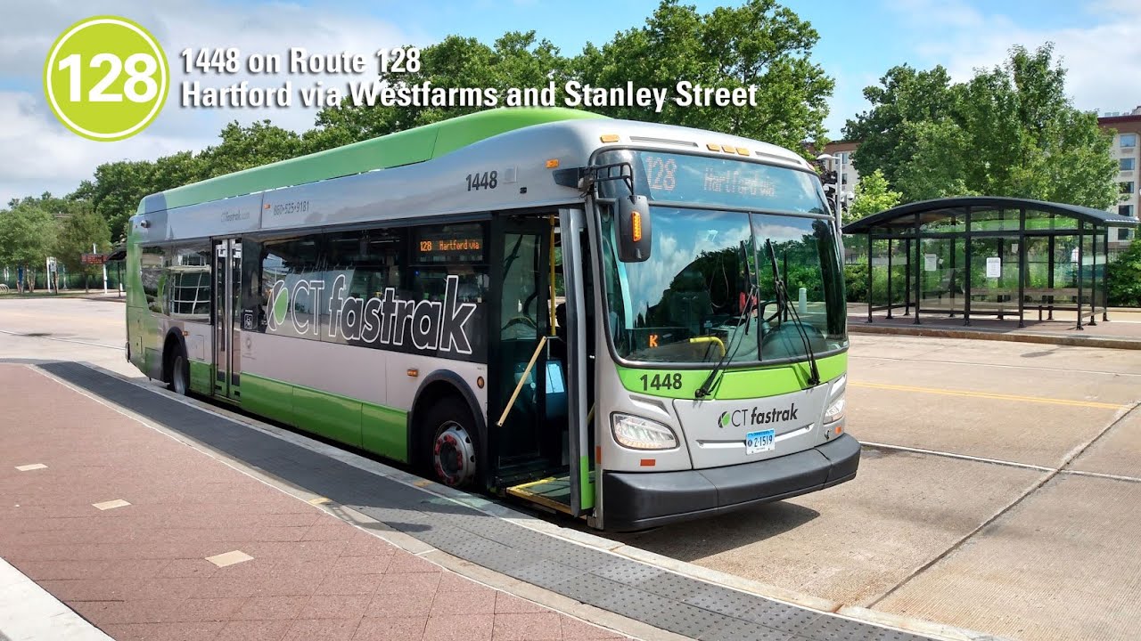 (Ride On) CTfastrak #1448 on Route 128 - Brief - YouTube