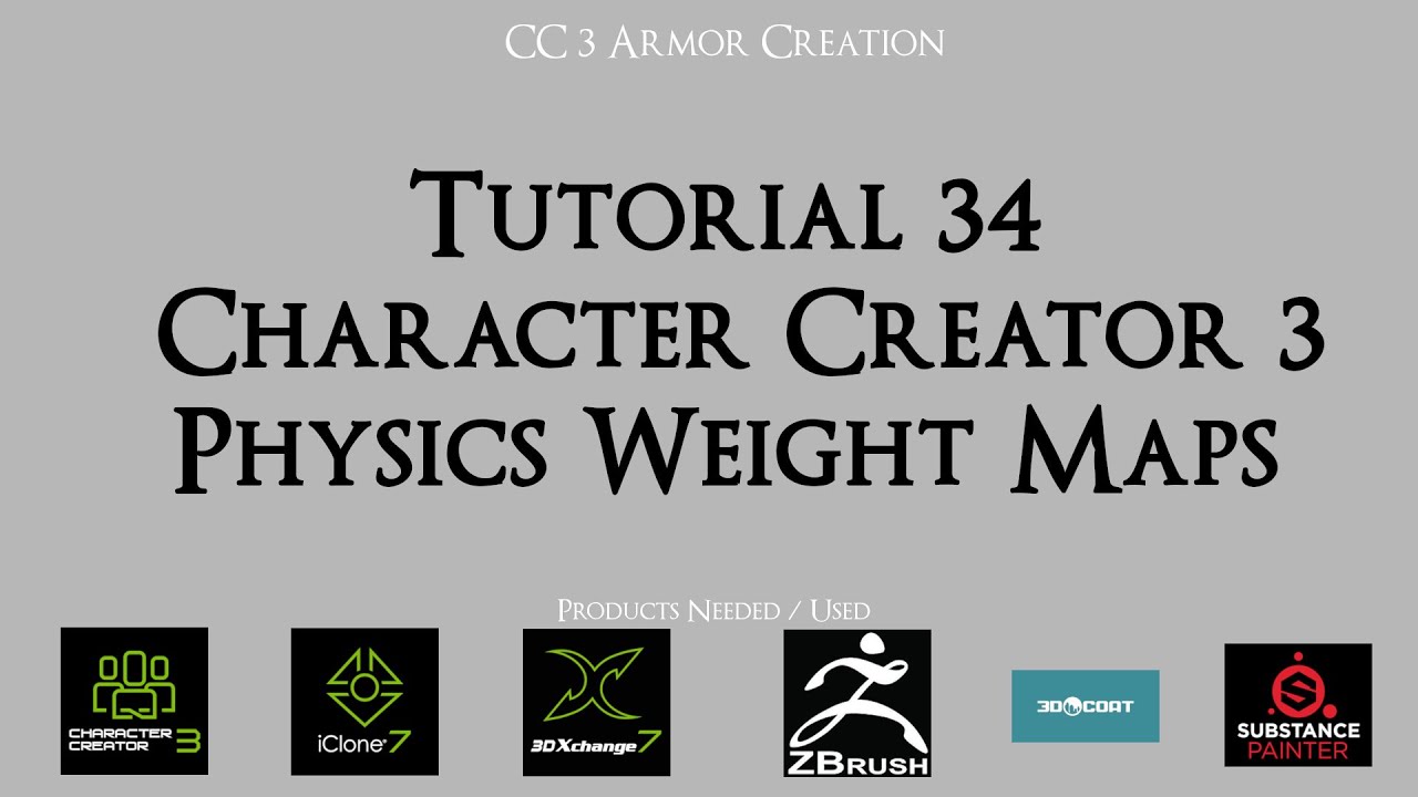 Tutorial 34 - Physics Weight Maps | Character Creator 3 Tutorial - YouTube