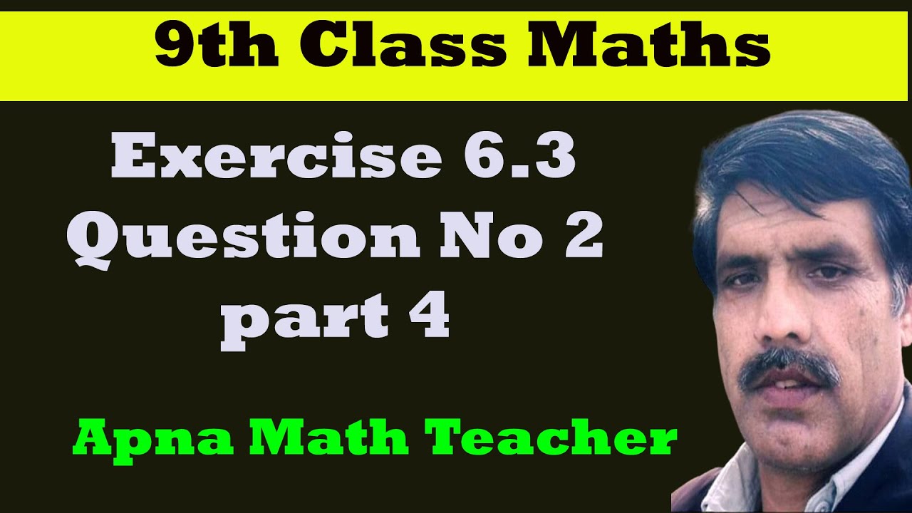 9th class math , Exercise 6.3 Question 2 parts No 4 find Square root by ...